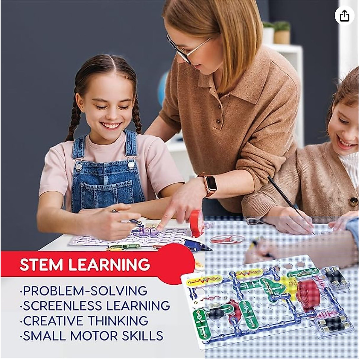 Snap Circuits Extreme SC-750 Electronics Exploration Kit - Over 750 Projects, Full Color Manual, 80+ Parts for STEM Education, Kids 8+