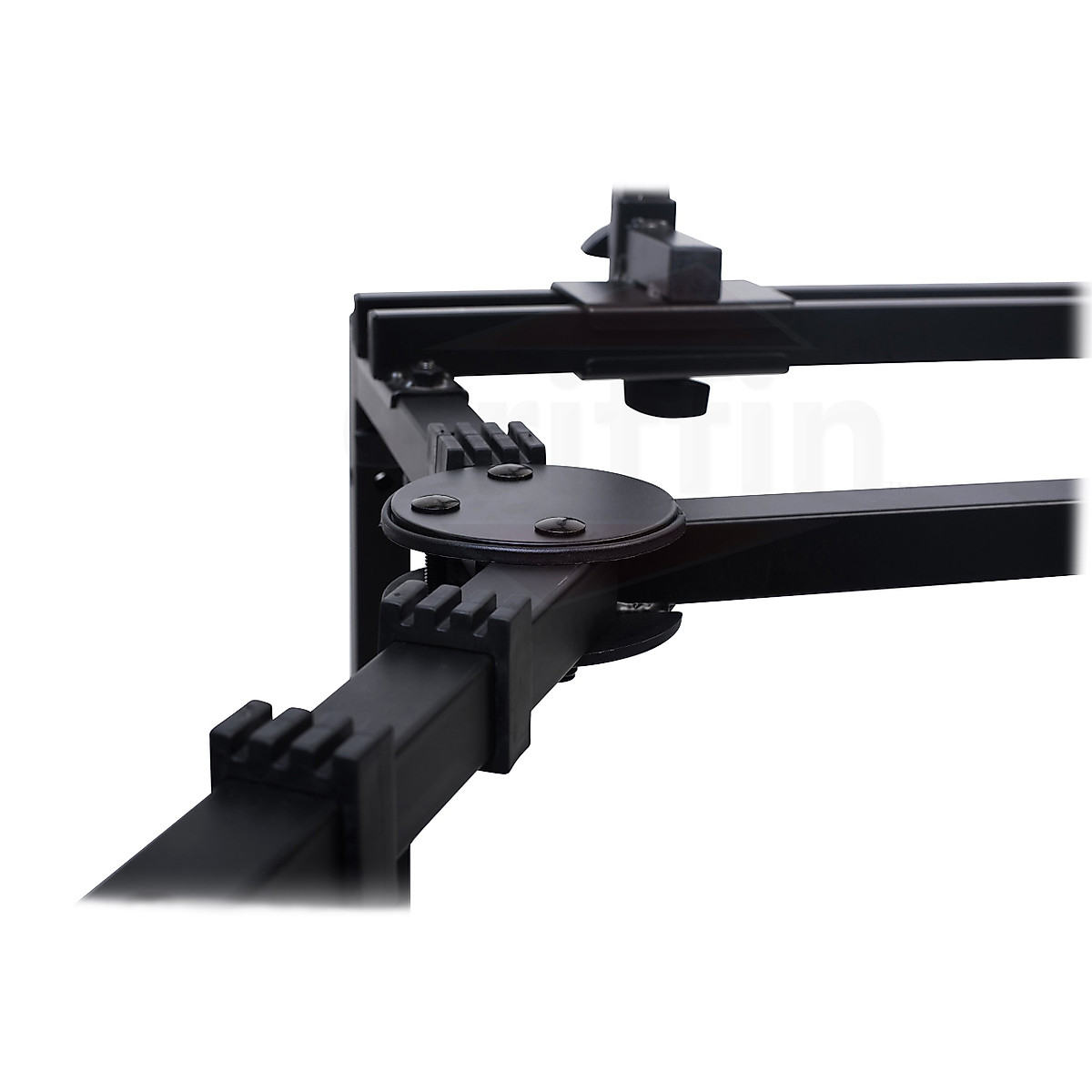 Griffin Double Piano Keyboard & Laptop Stand 2 Tier/Dual Portable Studio Mixer Rack for Turntables, DJ Coffins, Speakers, Digital Audio Gear & Music Equipment | Folding Stage Mount Multi Platform