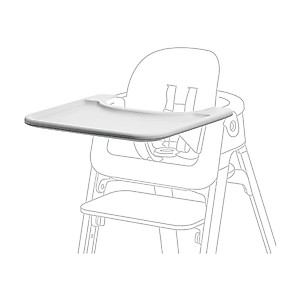 Stokke Steps Baby Set Tray, White - Functional Accessory for Stokke Steps Baby Set High Chair - Give Your Child a Place to Play & Eat - Durable, Tool Free & Easy to Clean
