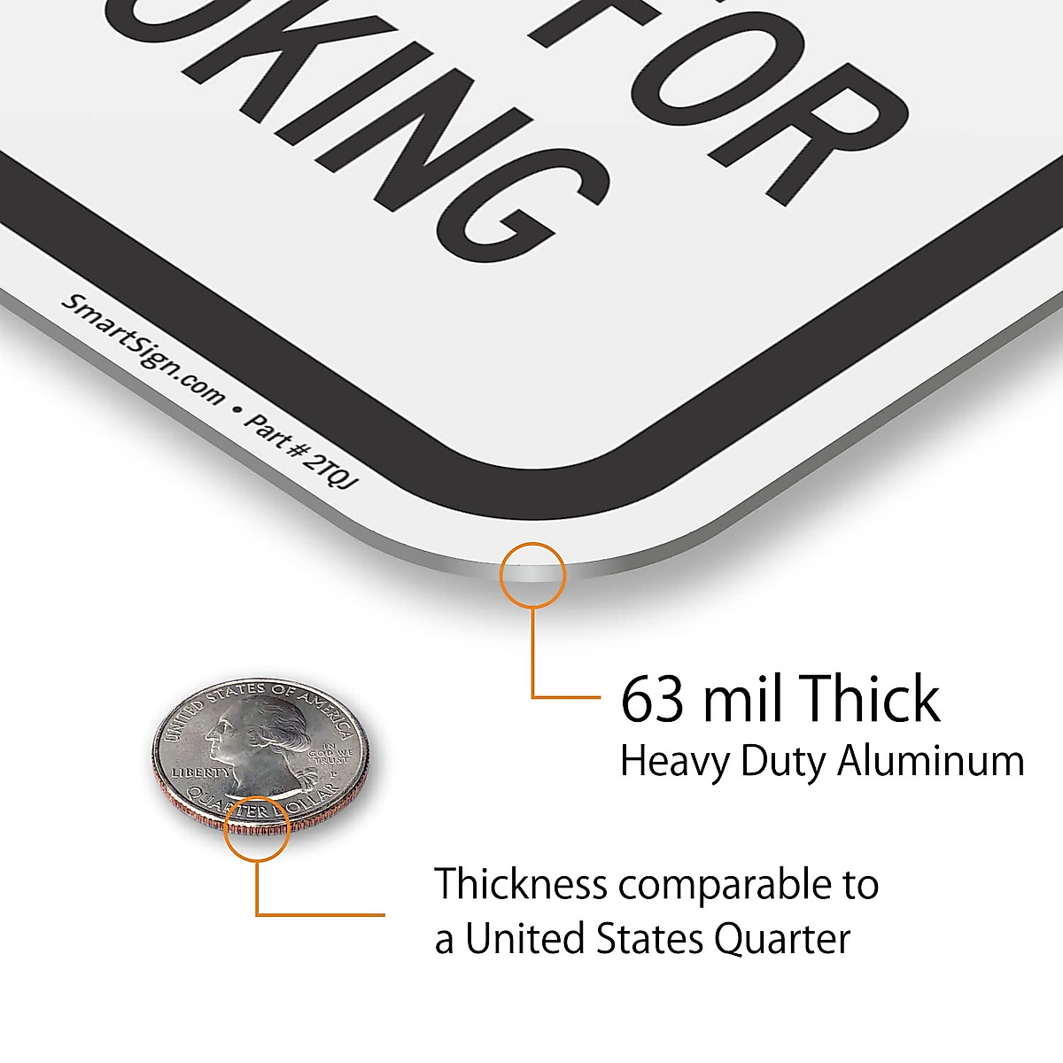 SmartSign 18 x 12 inch “This Is A Smoke-Free Property, Thank You For Not Smoking” Metal Sign, 63 mil Laminated Rustproof Aluminum, Red, Black and White, Made in USA