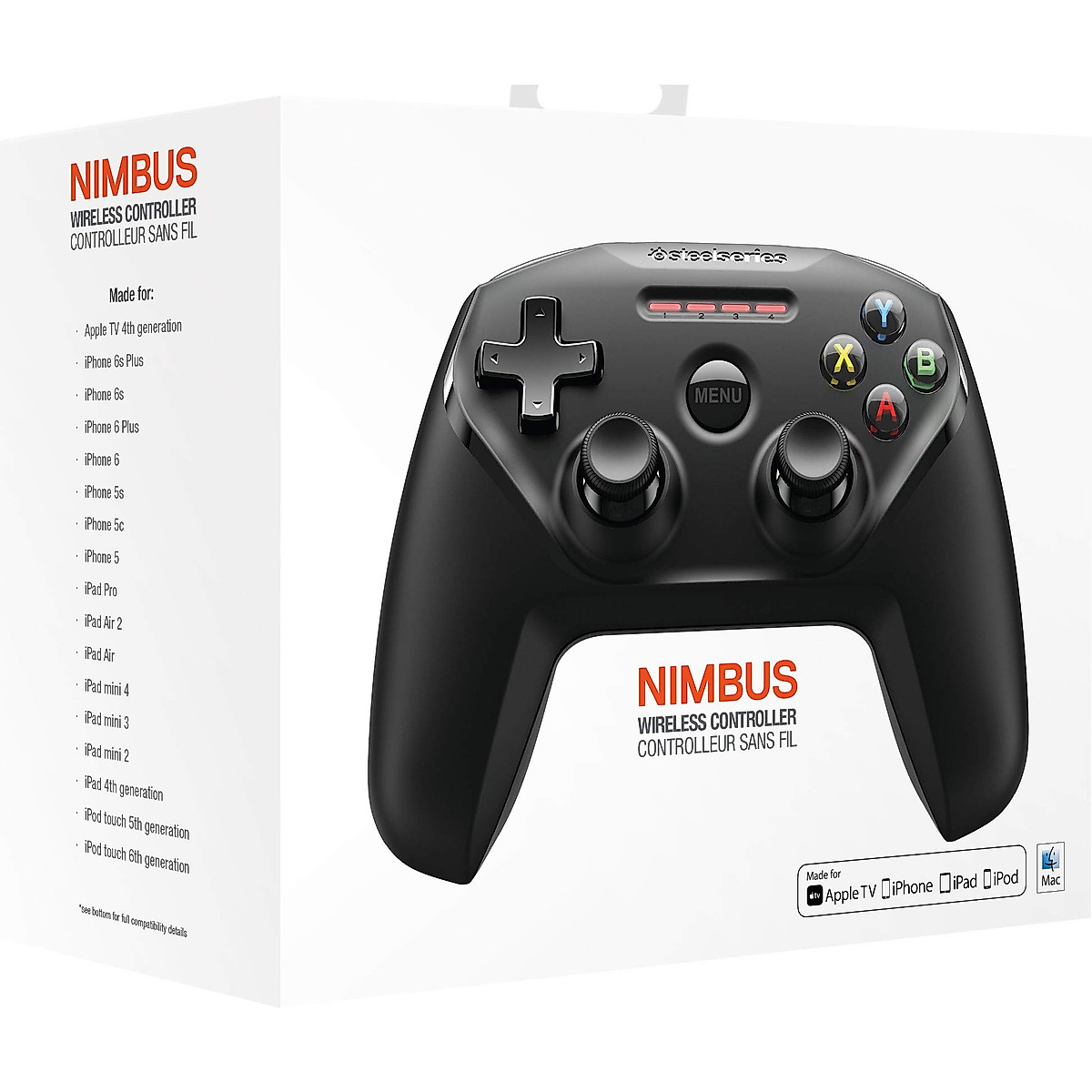 SteelSeries Nimbus Bluetooth Mobile Gaming Controller - Iphone, iPad, Apple TV - 40+ Hour Battery Life - Mfi Certified - Supports Fortnite Mobile
