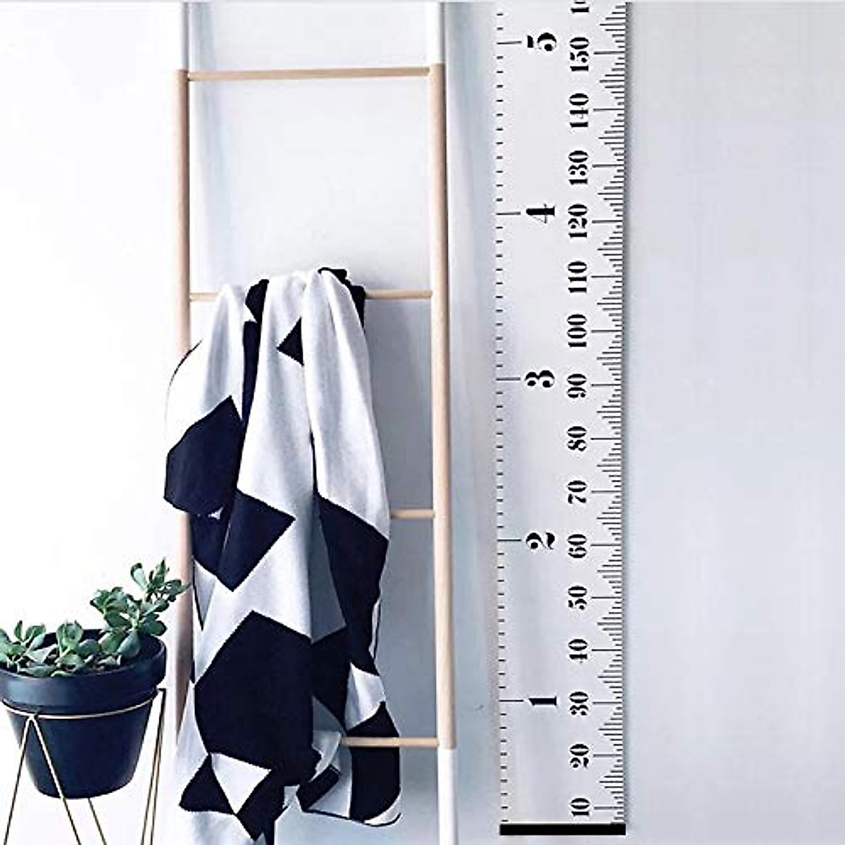 Baby Growth Chart Waterproof Handing Ruler Wall Decor for Kids, Canvas Removable Height Growth Chart