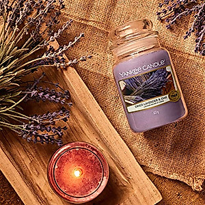 Yankee Candle Large Jar Scented Candle, Lavender & Oak, Burns up to 150 Hours, Dries Lavender and Oak