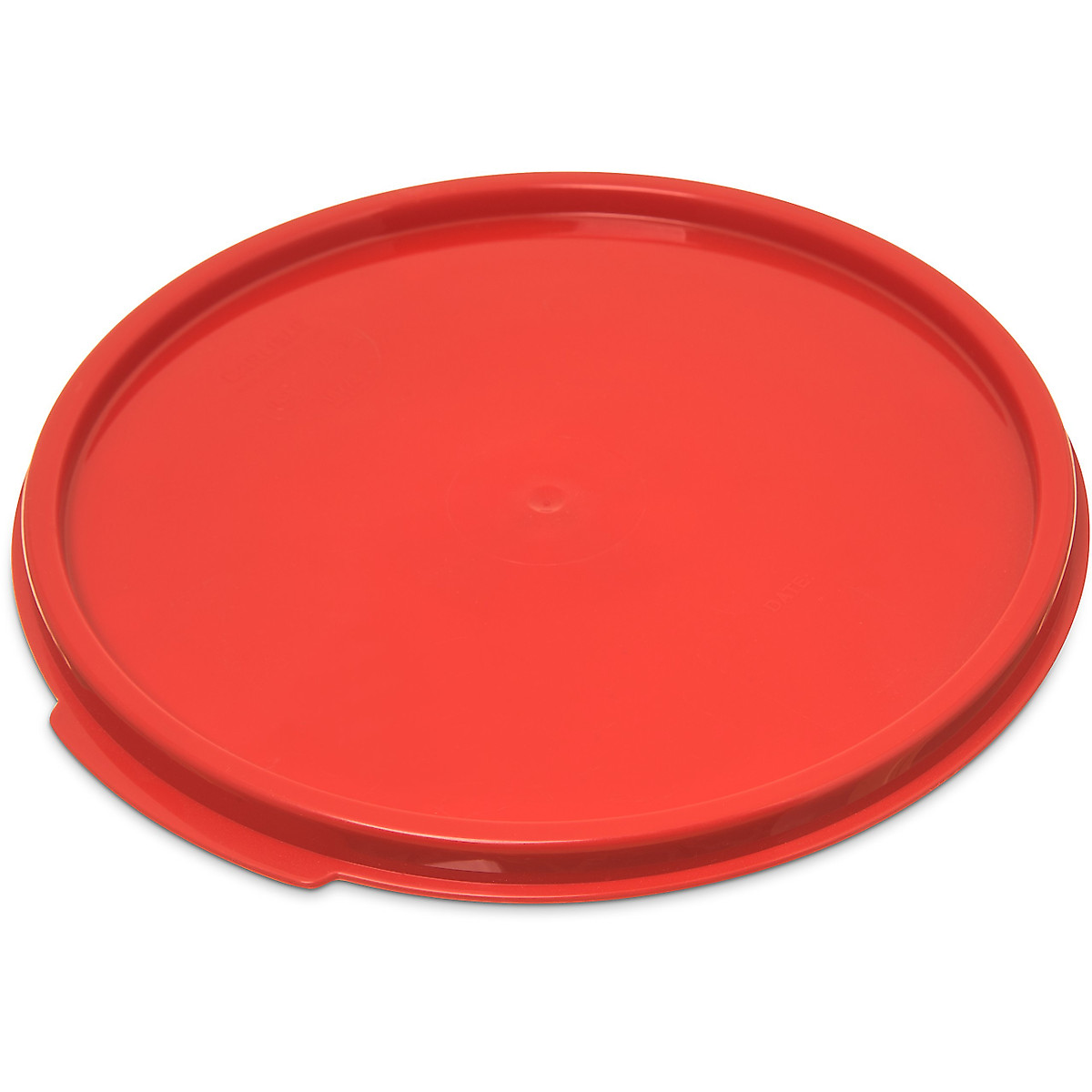 Carlisle FoodService Products Storplus Round Food Storage Container Lid with Stackable Design for Catering, Buffets, Restaurants, Polypropylene (Pp), 6 To 8 Quarts, Red