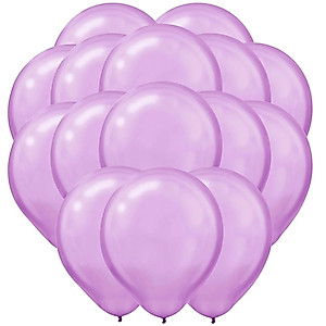 Lavender Pearl Latex Balloons - 12" (Pack Of 15) - Ideal For Elegant Celebrations & Events, Weddings, Birthdays & Anniversaries