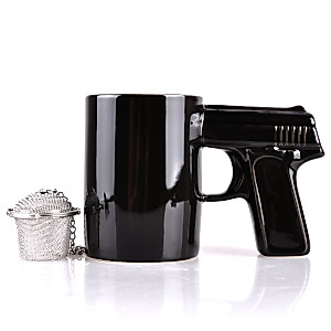 UCEC Ceramic Coffee Mug Distinctive Gun-Inspired, Perfect Gun Mug for Men, Unique Father's Day Idea Novelty Coffee Mug