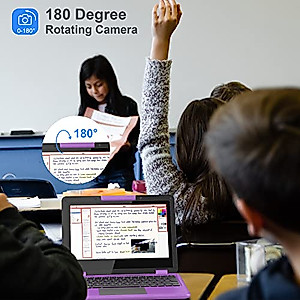 AWOW Touchscreen Laptop with Stylus, 2 in 1 11.6" FHD Purple Intel 4 Core Celeron N4120 Processor Windows 11 OS 6GB RAM 256GB M.2 SSD Storage Kids Convertible Laptop