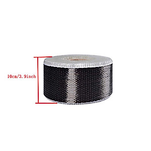 SOFIALXC Full Carbon Fiber Fabrics Cloth Wrap Sheet 200g/m2 10cm Width，Long,1000cm