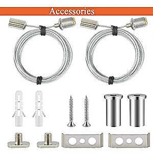 4FT Dimmable LED Linear Light Fixture with Plug,45W LED Office Light 0-10V Dimmable,LED Hanging Lights 4800 Lumens 5000K Daywhite,1.2m Mount Ceiling Light Fixtures for Workshop Market ETL 100-277V