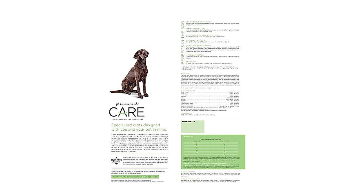 Diamond Care SEN Skin Dog Food - Premium Nutrition