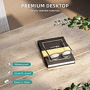 YITAHOME Coffee Table Farmhouse Coffee Table with Storage Rustic Wood Cocktail Table,Square Coffee Table for Living Meeting Room with Half Open Storage Compartment,Grey Wash