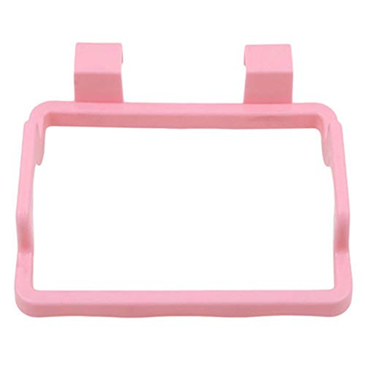 LoveAloe Plastic Trash Rack Garbage Bag Holder Over The Cabinet Hanging Trash Bag Holder for Home,Pink