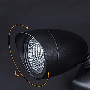 Wall Light IP54 Waterproof Outdoor Wall Sconce,Black Aluminum Rotatable Double-head Wall Lamp,Modern Wall Light for Courtyard Garage Garden Wall Lamp Home (Color : Black)