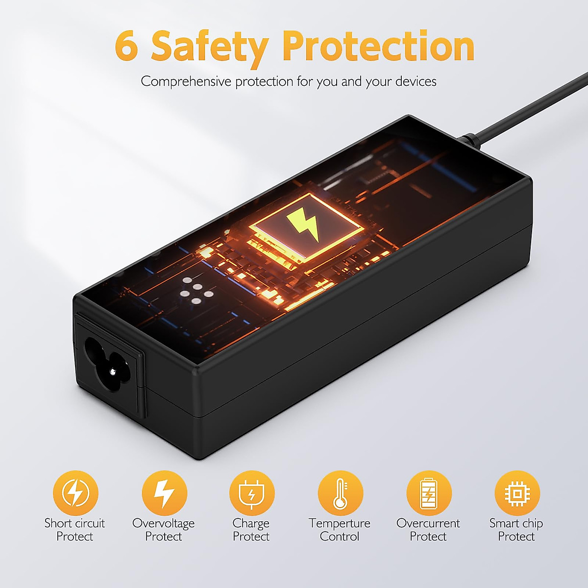 90W Laptop Charger for HP Pavilion X360 11 13 14 15 17; HP Envy 13 15 17 M6 M7 X360, Stream 11 13 14 AC Adapter; HP Spectre X360 13 15, Elitebook Power Supply Cord (Smart Blue Tip)