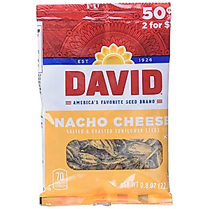 David Seed Sunflower Seeds, Nacho Cheese, 0.8 Ounce, 36 count