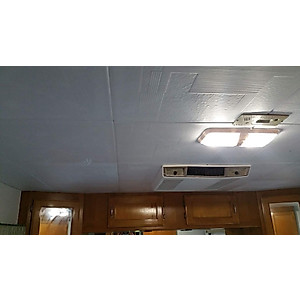 A la Maison Ceilings R187 Vectors Foam Glue-up Ceiling Tile (256 sq. ft./Case), Pack of 96, Plain White