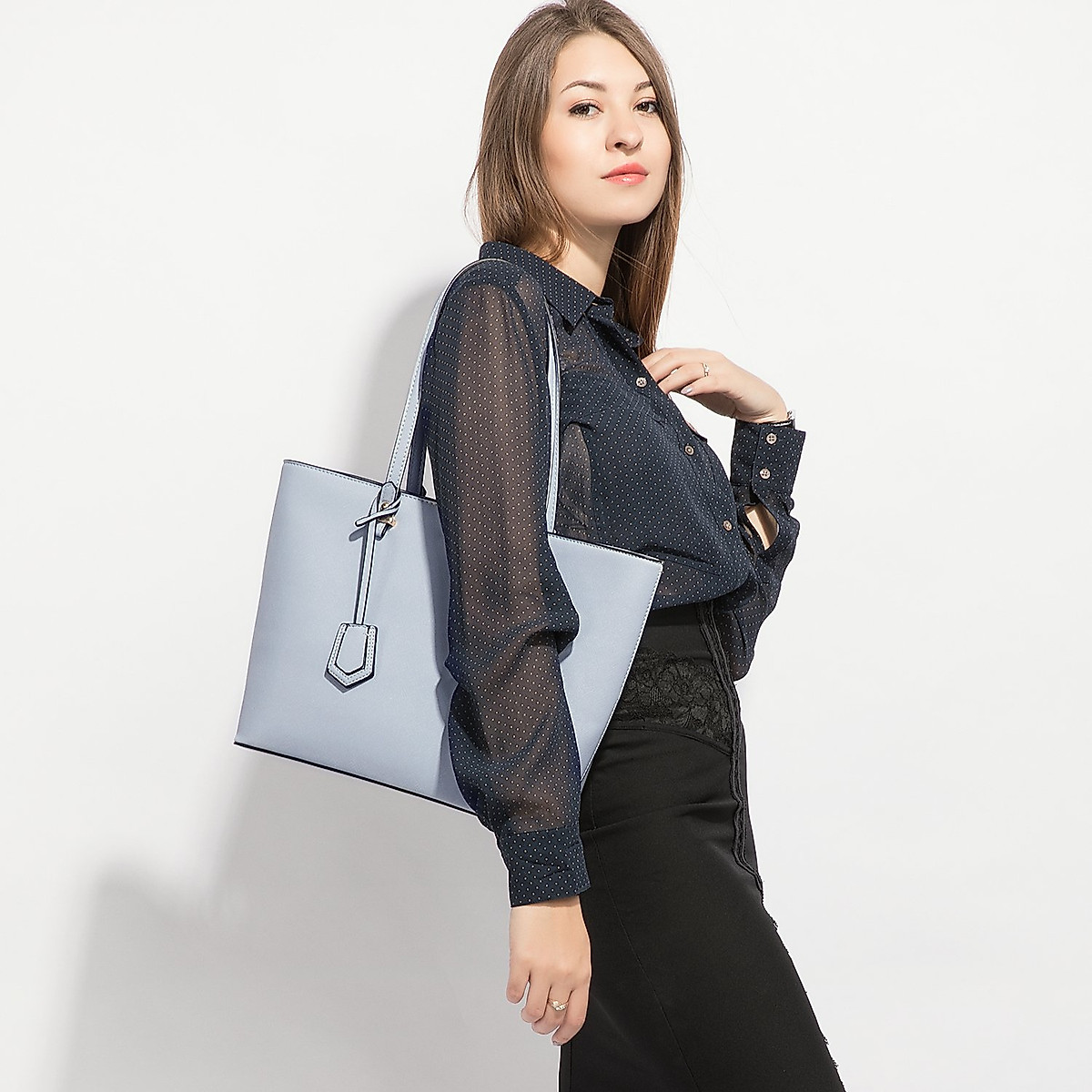 Handbags for Women Shoulder Bags Tote Satchel Hobo 3pcs Purse Set