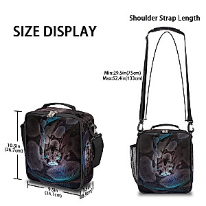 Snake Python Snakeskin Insulated Lunch Bag Reusable Cooler Lunch Box Freezable Thermal Leak-proof Tote Shoulder Strap for Office Picnic Lunch Tote Bag