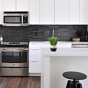 Artificial Plants Small Faux Plant Decor Fake Potted Plant Faux Plants in Pots Fake Grass Pot for Home Table Office Desk Room Bathroom House Indoor Decorative Gifts