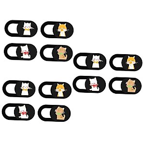 12 Pcs Cover Webcam Covers Webcam Cover Slide Laptop Cat Decor for Cat Lovers Privacy Slider Webcam Cover for Laptop for Laptop