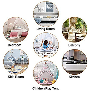 AGONA Area Rug Beautiful Hummingbirds Exotic Flowers Round Rugs Non Slip Soft Circle Floor Mat Carpets for Bedroom Kids Rooms Living Room Playroom 3 Feet