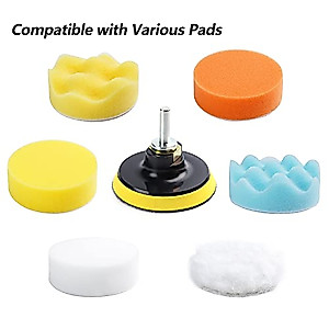 S SATC 3 Inch Buffing Pads 22 Pcs Buffing Pad for Drill 80mm Buffing Pads Car Polishing Pad for Car Sanding Buffing Waxing Sealing Glaze