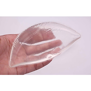 1Pair Thicken Breathable Silicone Gel Bra Inserts Pad Breast Enhancers Push-up Booster Molding Pads Perforated Swimwear for Women Lady Girls Bikini Swimsuit(Clear)