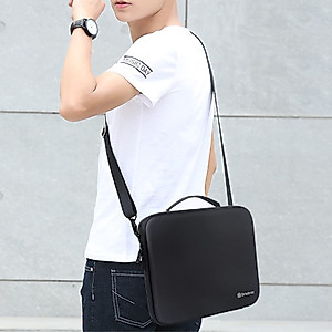 Smatree 10-11inch iPad Hard Carring Case for 11inch iPad Pro M4 2024/2023,10.9inch iPad Air 2022,10.2 iPad/10.5 iPad Air Sleeve Bag, 8.3inch iPad Mini 6 Bag, Tablet and Accessories Shoulder Bag, Black