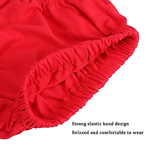 AWAYTR Baby Boys Cake Smash Outfit - First Birthday Party Suspenders Bow Tie Bloomers Set (Red)