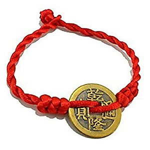 Chinese desktop gong Fengshui Mini table top gong Attached mallet Chan sect Musical Instruments Family decorations Holiday gifts Attached red rope bracele (Double Dragons)