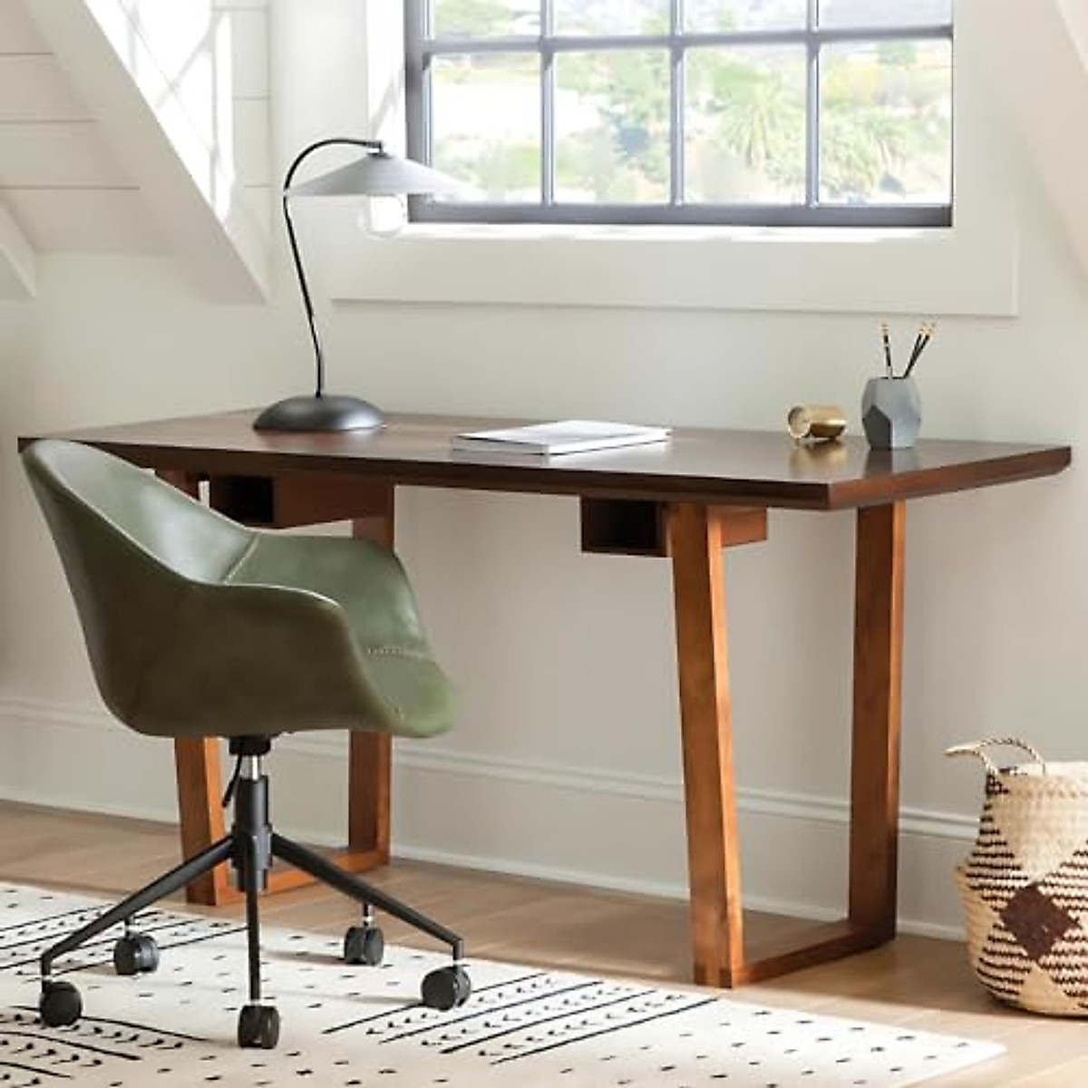Alveare Home Adler Home Office Writing Desk, Oak