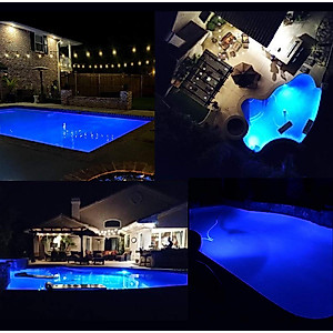 LED Pool Light Bulb for Inground Pool 120V 40W with Remote Control Color Memory Replacement for Pentair Hayward Pool Lights