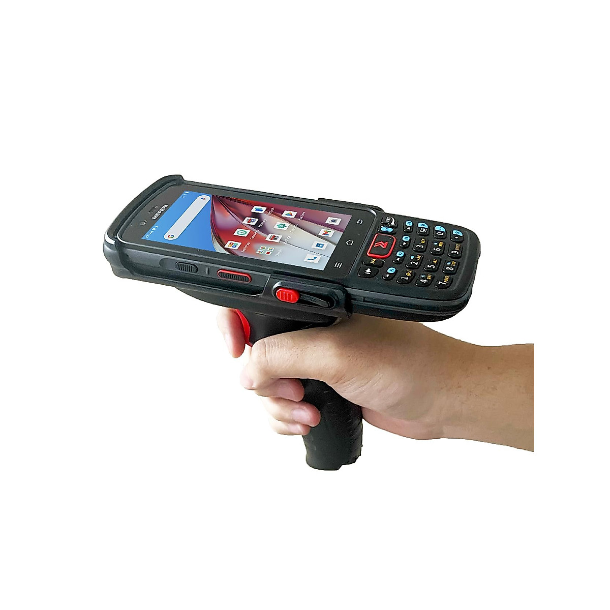 MEFERI ME40K Android 12 Barcode Scanner with Pistol Grip and Charging Cradle, Equip with Zebra SE4710 Scan Engine, PDA Mobile Computer Snapdragon Octa-core CPU, 1D/2D/QR, 4G BT WiFi GPS NFC, 5180mAh