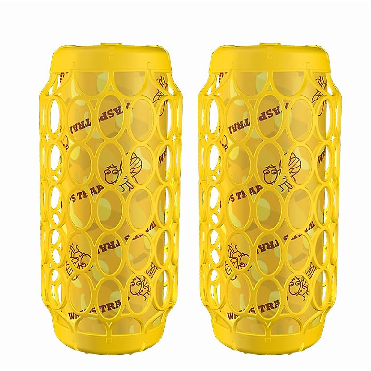 Wasp Trap Carpenter Bee Trap 2 PCS & Replaceable Sticky Boards 4 PCS & Hanging Strings 2 PCS | Repellent Wasp Trap Hanging for Yellow Jacket Wasp Killer Catcher | Reusable & Durable Bee Catcher