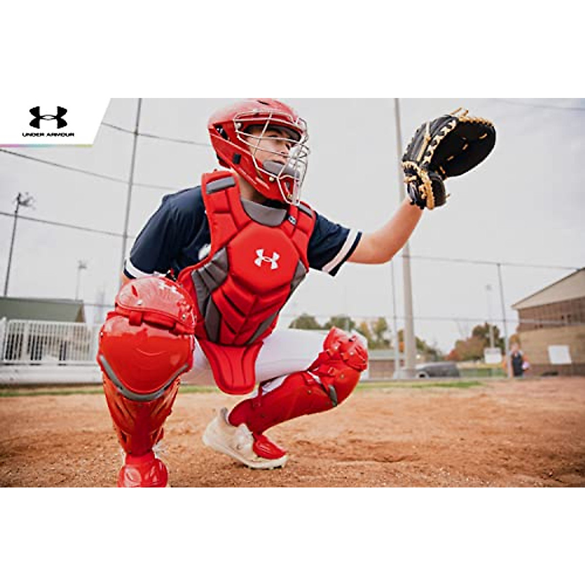 Under Armour UACKCC4-SRPBK UA Pro Series/Catching Kit/Senior/Ages 12-16 UAhg3A / UAcpcc4-Srp / UAlg4-Srp Meets Nocsae Chest Protector Standard (Nd200) BK