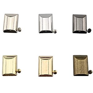 ZCZQC 60 Sets 6 Colors Alloy Zipper Stopper Zipper Ends Pull Top Stoppers with Screw Bag Making Hardware