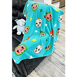 U.P.D., Inc. Cocomelon Fleece Throw Blanket 45x60- Coco Melon