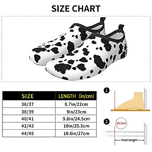 Dalmatian Print Pattern Water Shoes for Men Women Aqua Socks Barefoot Quick-Dry Beach Swimming Shoes for Yoga Pool Exercise Swim Surf
