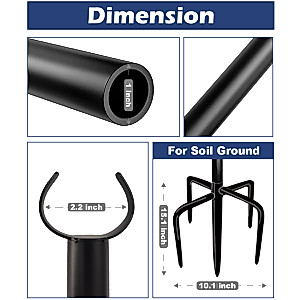 Eazielife 10FT String Light Pole for Outdoor, Heavy Duty Metal Lighting Stand Pole for Garden Lawn Backyard Patio Holiday Wedding Party Decorations (1 Pack)