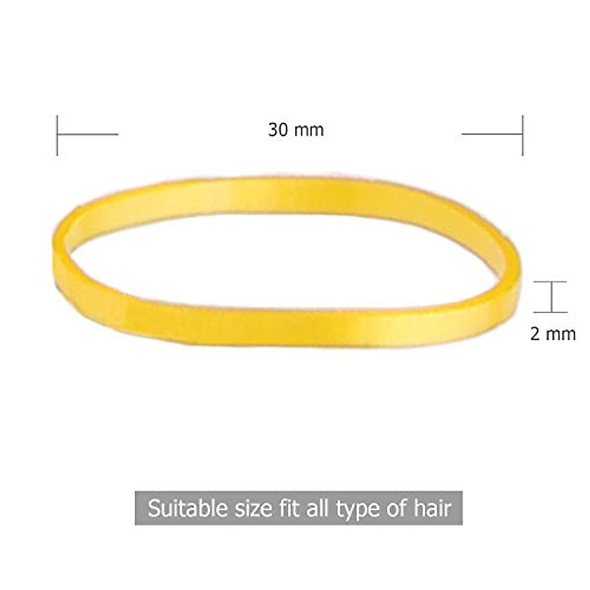 HOYOLS Baby Hair Ties Rubber Bands for Toddler Infants Kids Girls Thin Small Hair Elastics TPU 1500 Piece Pack