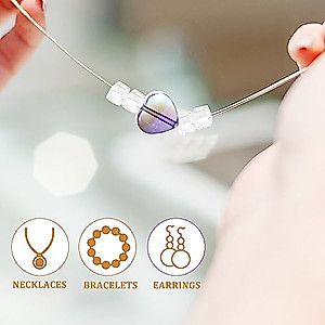 SEWACC Beaded Necklace 1000pcs 8mm Glass Beads Rondelle Glass Beads Bracelet Making Kit Ab Crystal Gemstone Beads with Storage Box for DIY Craft Necklace Bracelet Earring Phone Lanyard