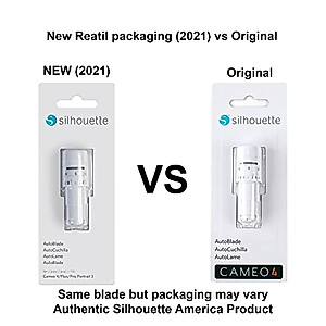 Silhouette AutoBlade - Pack of 3 Blades for Use with Cameo 4 with 50 Designs