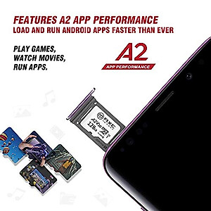 AXE MEMORY 128GB microSDXC Memory Card + SD Adapter with A2 App Performance, V30 UHS-I U3 4K