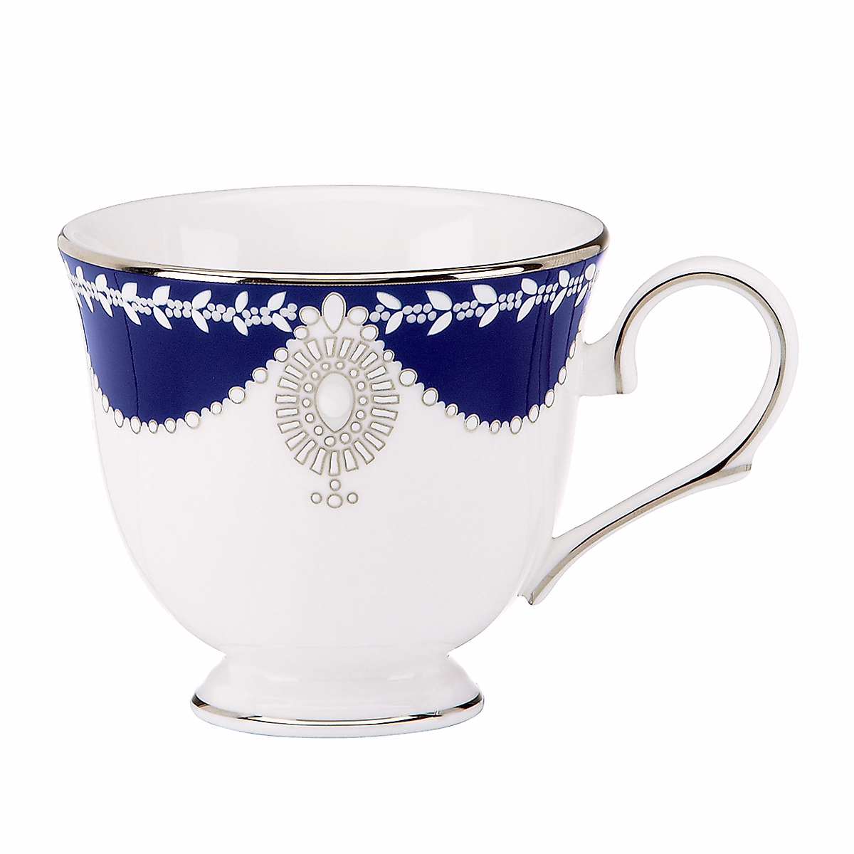 Lenox Empire Pearl Indigo Teacup, 0.40 LB, Blue
