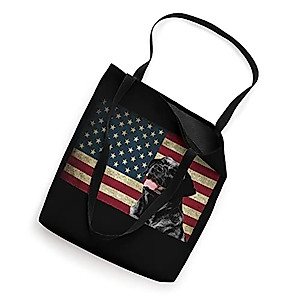 Black Labrador retriever gifts American Flag black Lab dog Tote Bag