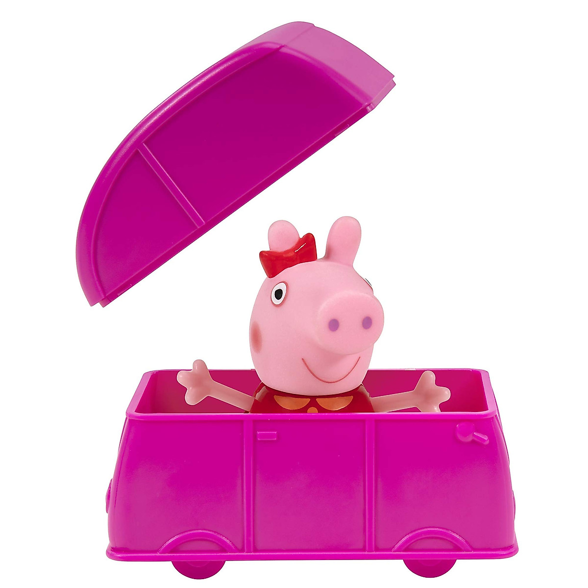 Peppa Pig Car Surprise Blind, 6 Pack - Collectible Mini Figures and Cars, Chosen at Random - Includes 1 Exclusive Mystery Figure Inside Each Pack – Toys for Kids - Amazon Exclusive