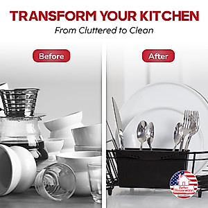 Better Houseware 1420/E Dish Drainer, standard, Black