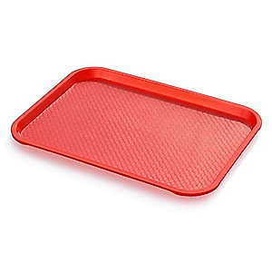 New Star Foodservice 28010 6-Piece Fast Food Tray, 12 by 16-Inch, Assorted Colors