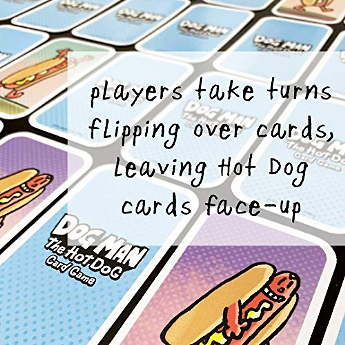 University Games Dog Man The Hot Dog Card Game for Ages 5 and Up, 2 to 4 Players Based on The Dog Man Books by Dav Pilkey (07011), Yellow