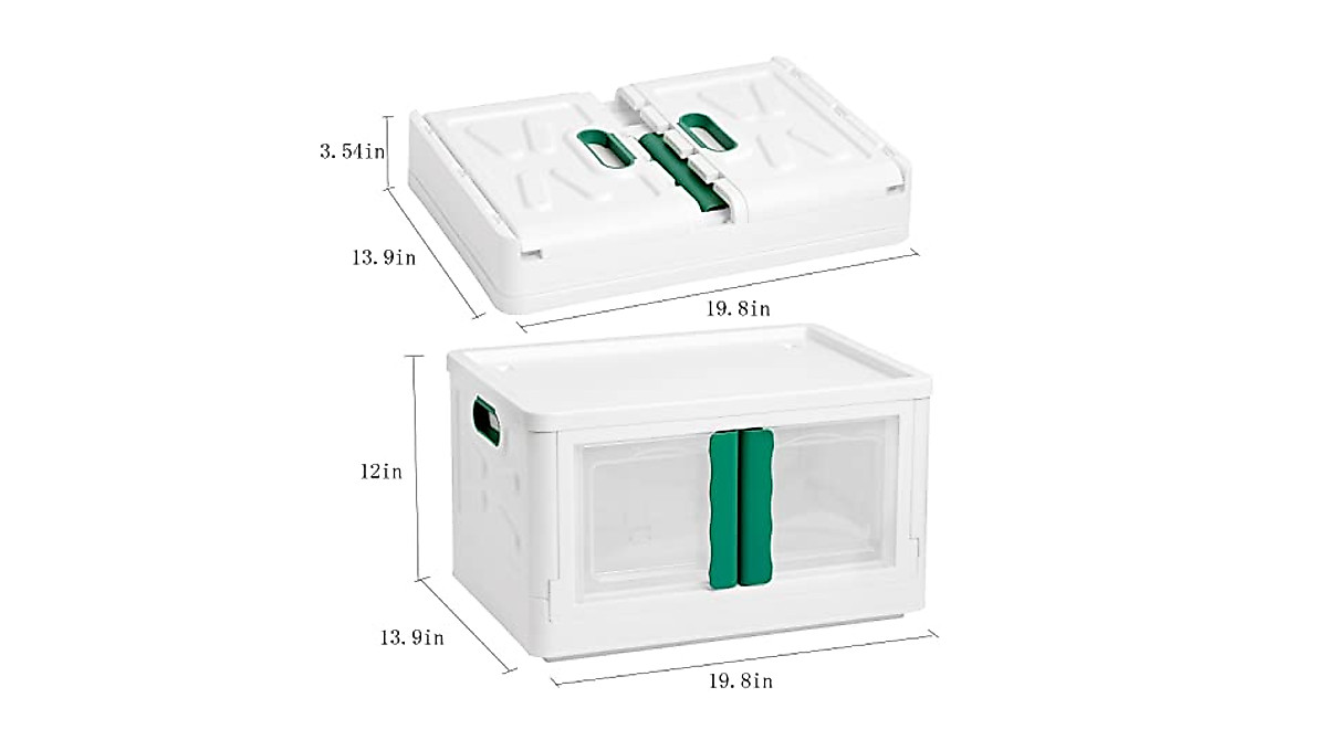 Rula 45 Qt Storage Bins: Lids, Wheels & Double Door